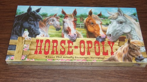 NIB Horse-Opoly Equestrian Theme Monopoly Style Board Game for Horse ...