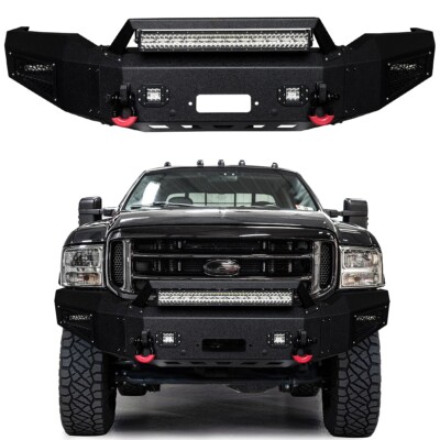 Vijay For 1st Gen 1999-2004 Ford F250 F350 Front Bumper w/ Winch Plate ...
