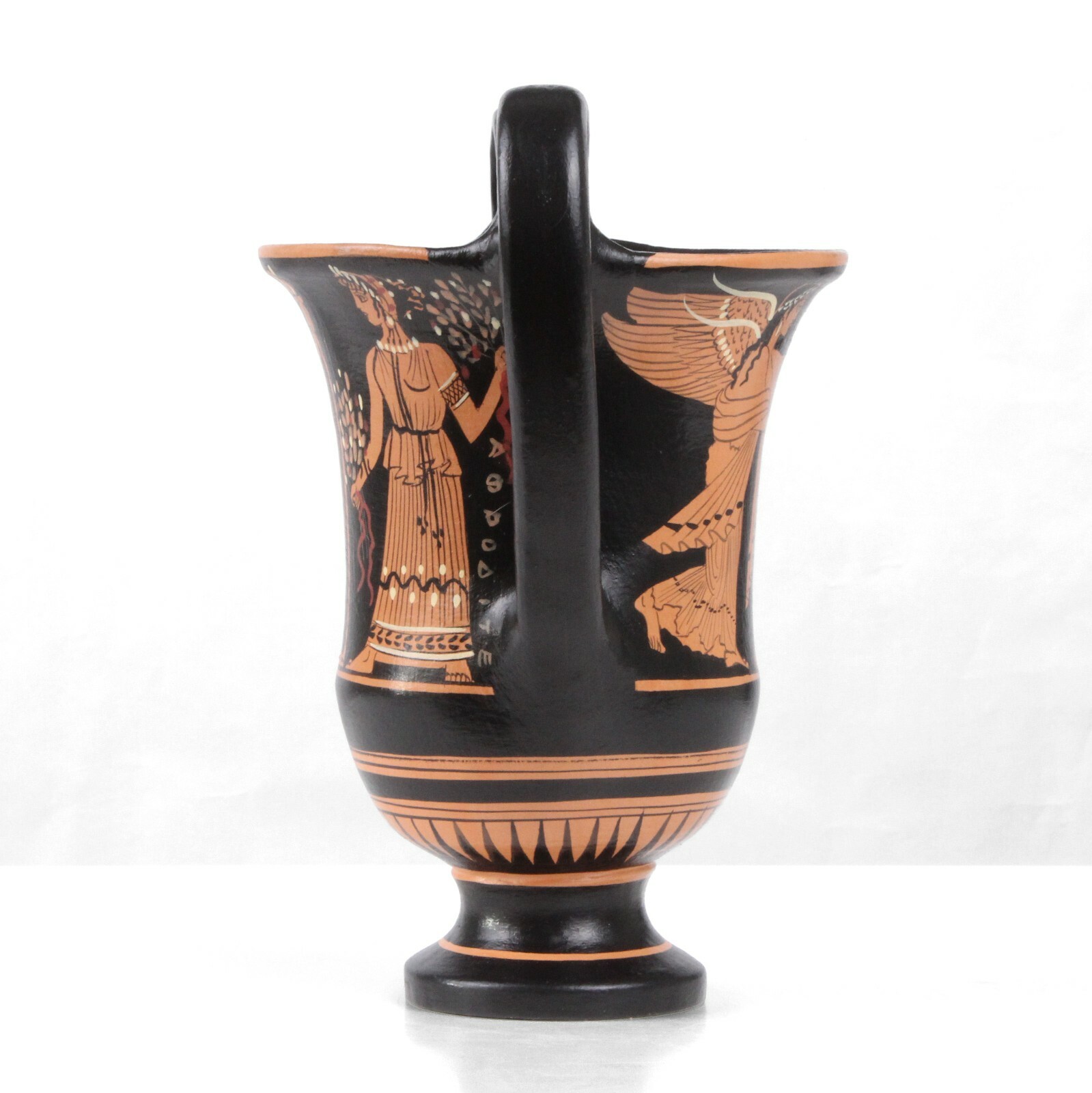 Ancient Greek Museum Replica - Red-Figure Vase with Nike and Zeus ...