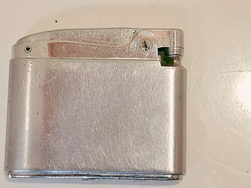 Vintage 1940s Ronson Flat Adonis Stainless Steel over copper? Lighter ...