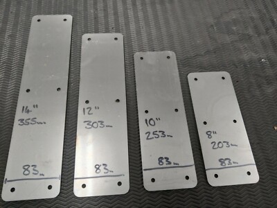 MILD STEEL 3mm FIXING PLATE. kitchen worktop joining brace bracket *4 ...