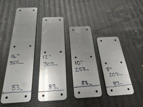MILD STEEL 3mm FIXING PLATE. kitchen worktop joining brace bracket *4 ...