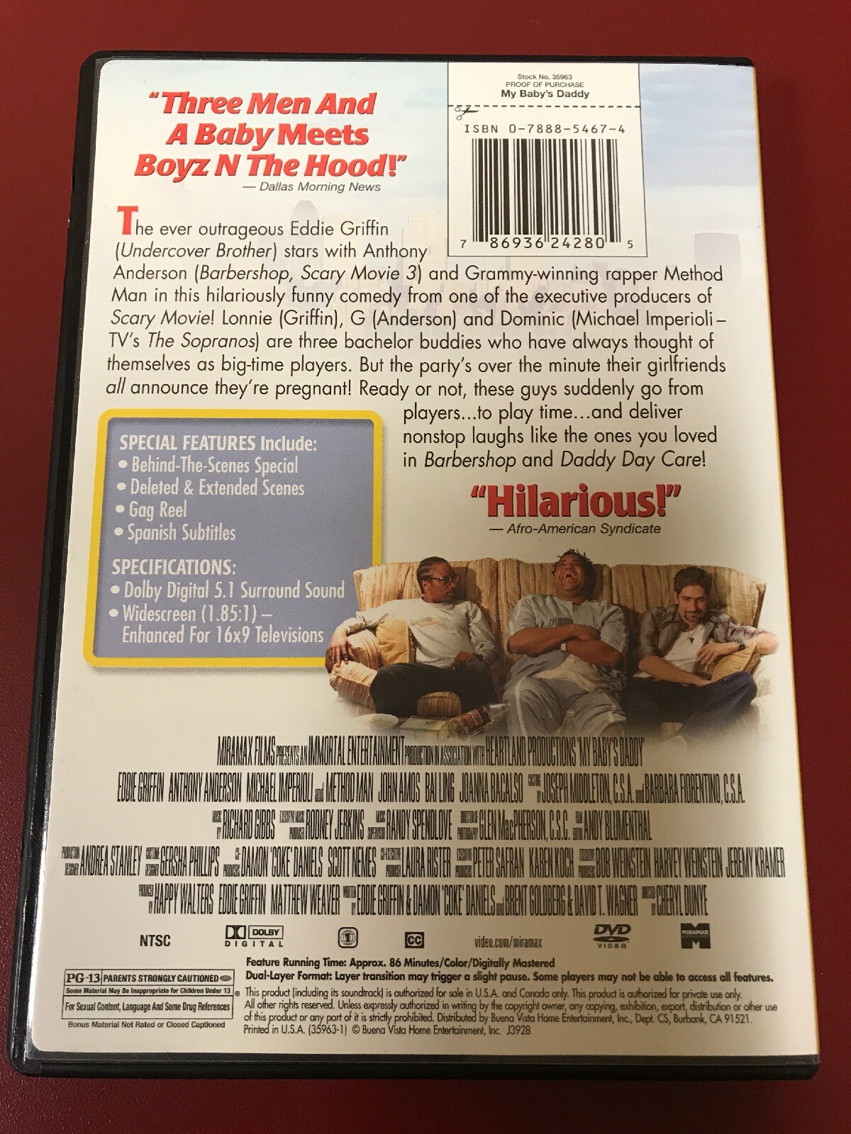 My Babys Daddy (DVD, 2004) 786936242805| eBay