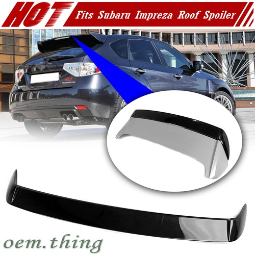 Fits 2014 Subaru Impreza WRX STI 3rd Rear Roof ADD On Spoiler Lip Wing ...