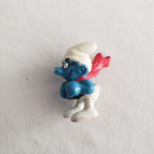 1981 AIRPLANE Pilot SMURF Scarf Vintage Schleich Smurfs FIGURE ONLY | eBay
