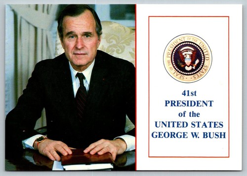 41st President of the United States George H. W. Bush Postcard | eBay