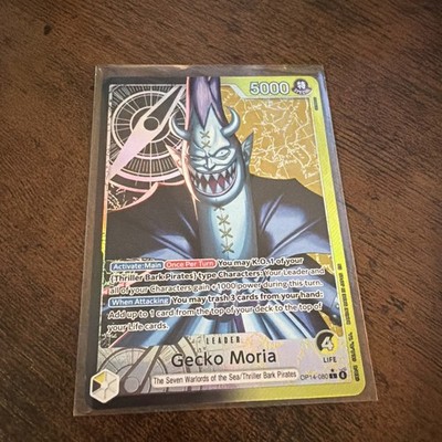 Gecko Moria Leader Alt Art OP14-080 NM English One Piece Card Game | eBay