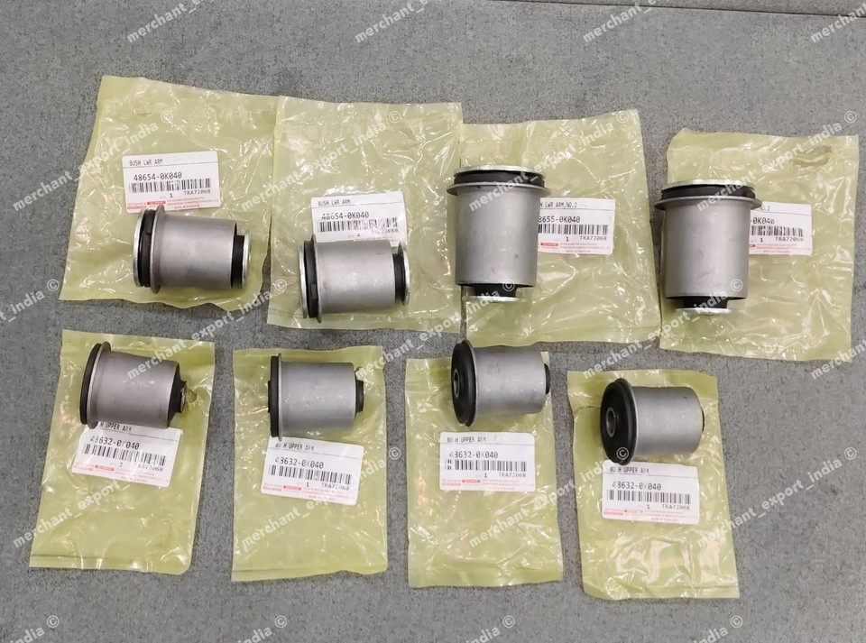 Toyota Bush Set OEM 48654-0K040 48655-0K040 48632-0K040 Genuine 8PCS | eBay