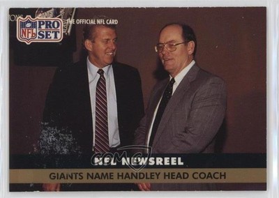 1991 Pro Set NFL Newsreel Ray Handley Bill Parcells #685 Rookie RC HOF ...
