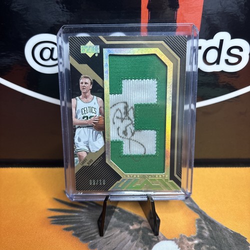 2007-08 Upper Deck UD Black - Numbers Autograph Larry Bird #NA-LB Gold ...
