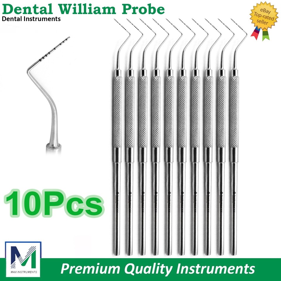 William Probes Color Coated Dental Periodontal Perio Probes Fast ...