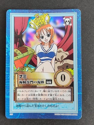 ONE PIECE Carddass Hyper Battle Nami S05 Card Holo Japanese 1999 Bandai ...