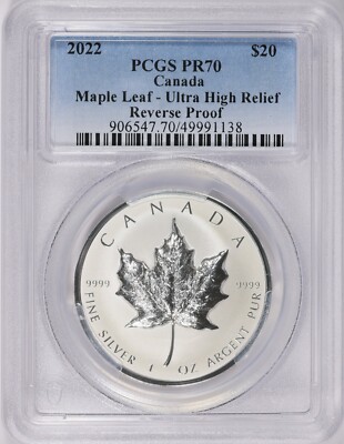 2022 Canada $20 Silver Maple Leaf - Ultra High Relief Reverse Proof ...
