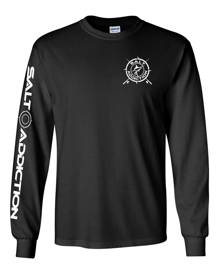 Salt Addiction t shirt long sleeve saltwater fishing apparel Marlin ...