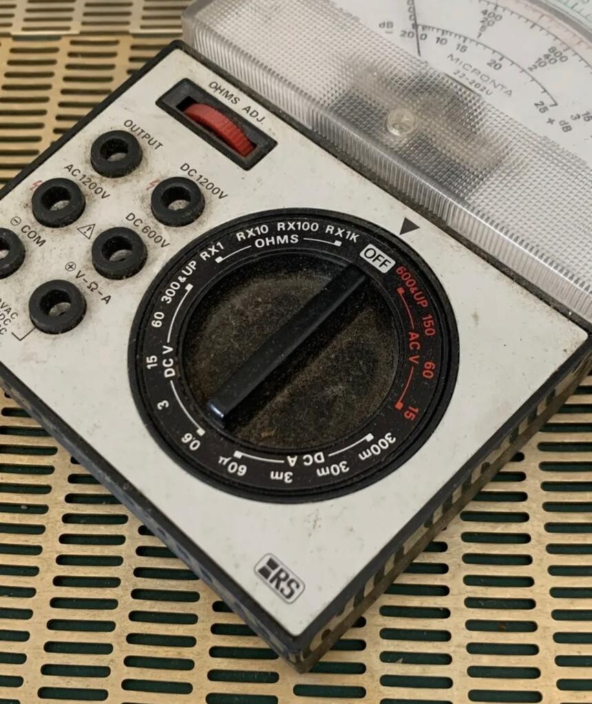 Vintage Micronta Radio Shack 22-202U Analog Multimeter 25-Range ...