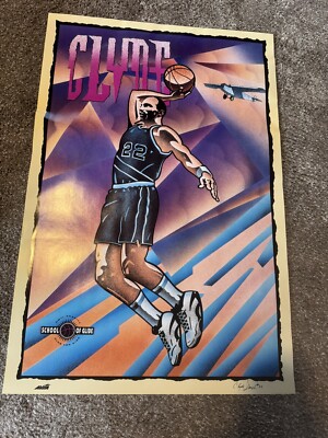 Clyde Drexler Avia Poster | eBay