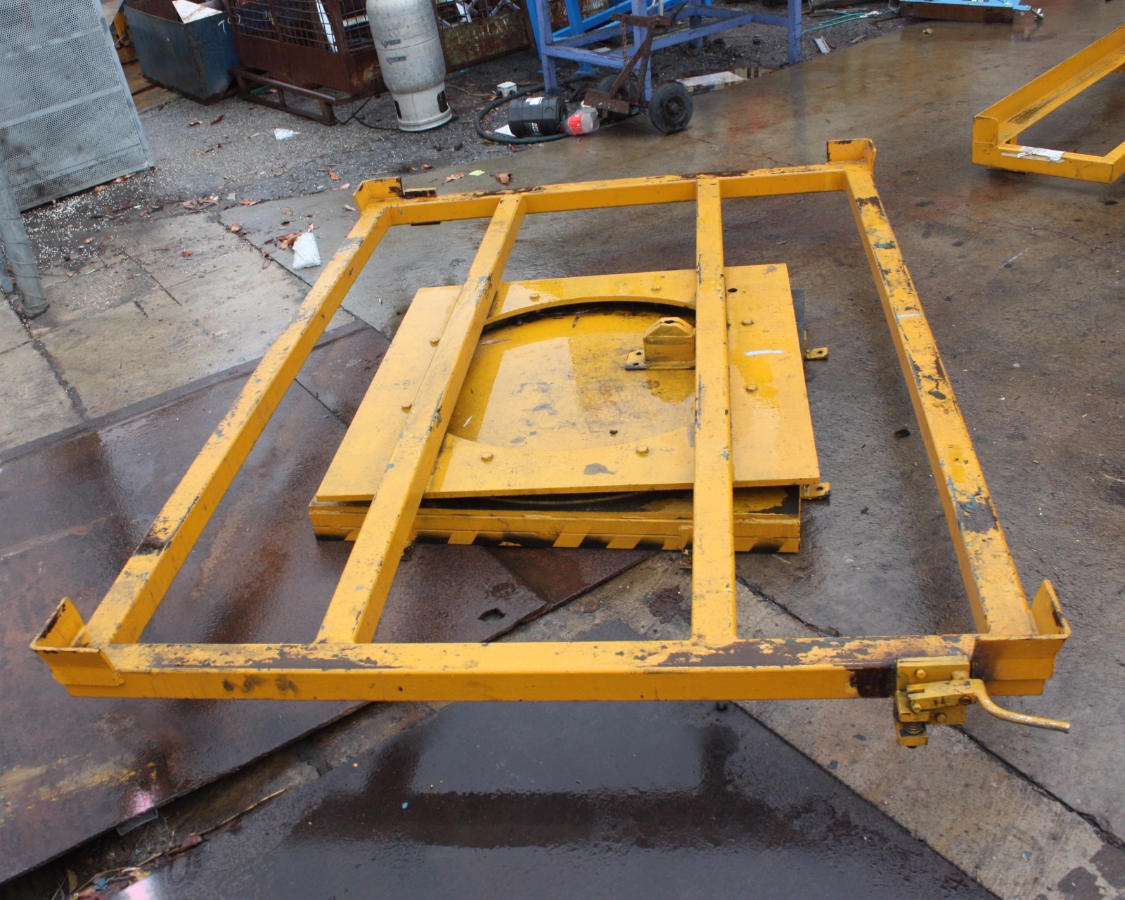 turntable 1700x2365mm frame rotator pallet oversize stillage industrial ...
