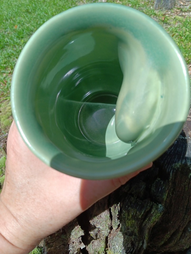 Clay in Motion Neher Pottery Left Handed Hand Warmer Mug Green, Blue ...