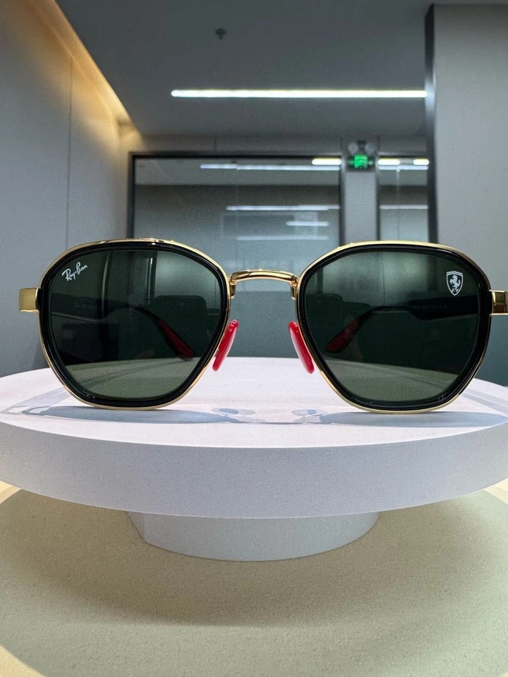 New Ray Ban Scuderia Ferrari Men 3674-M F031/71 145 Italy Glossy G15 ...