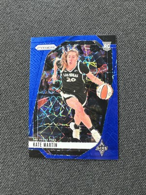 Kate Martin Rookie Card 2024 Panini Prizm WNBA Blue Velocity Prizm Card ...