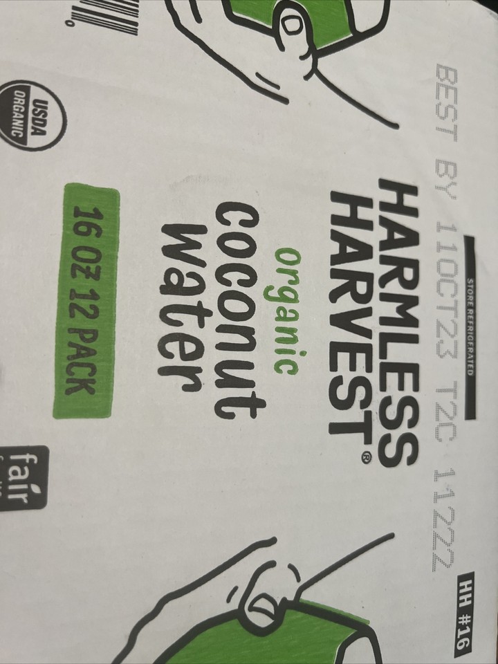 Harmless Harvest Organic Coconut Water 16 oz ( Pack of 12 ...
