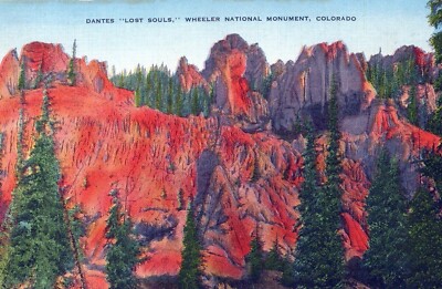 Dantes Lost Souls Wheeler National Monument Colorado Postcard | eBay