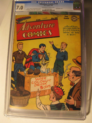 Adventure Comics 119 DC 1947 Superboy CGC 7.0 | eBay