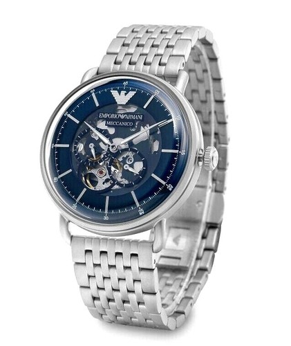 NIB Emporio Armani AR60024 Skeleton Men's Automatic Meccanico Watch | eBay