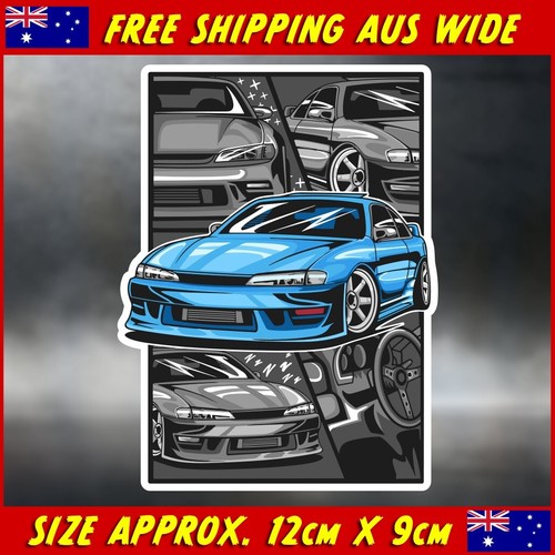 200sx S14 Jdm Artwork Sticker For Ipad Laptop Car ute 4x4 Mancave ...