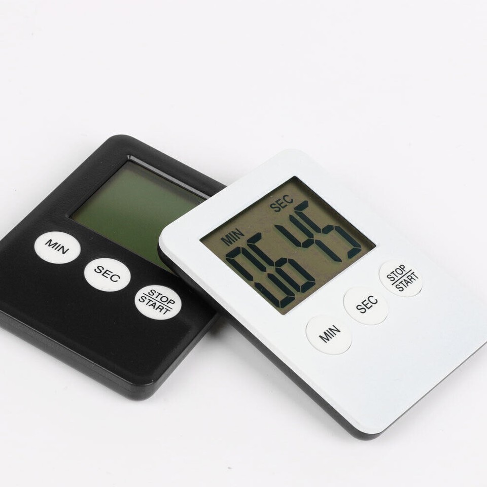 Large LCD Kitchen Cooking Digital Timer Count Down Up Clock Loud Alarm ...