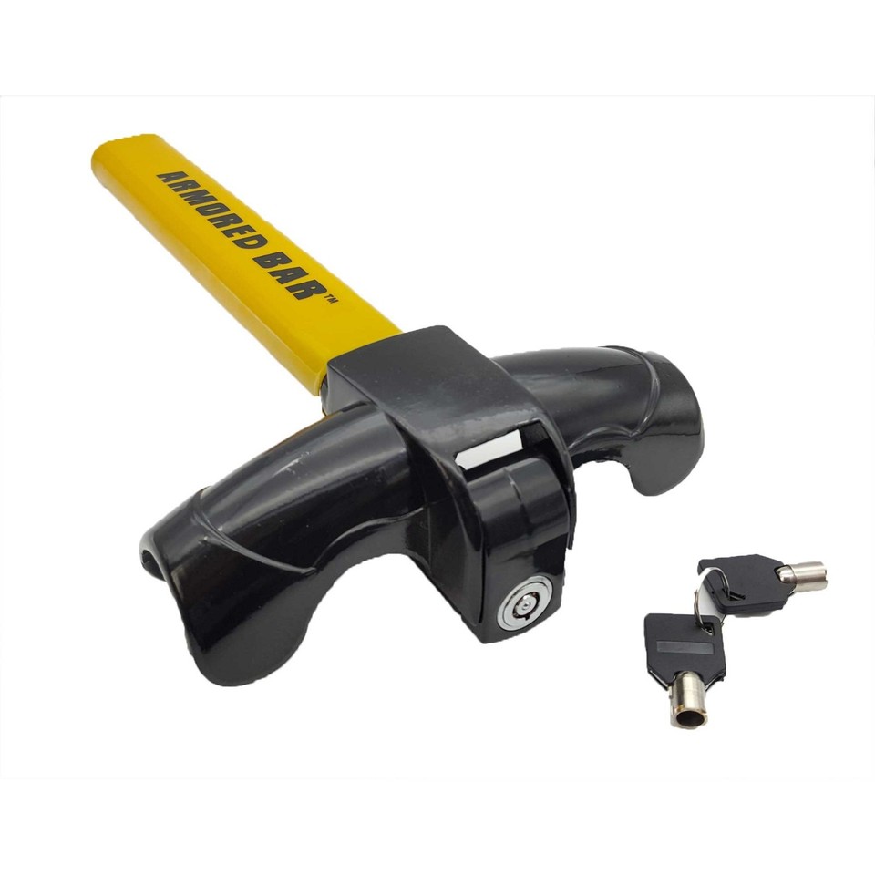 Universal Heavy Duty Steering Wheel Lock Anti Theft Rotary Security ...