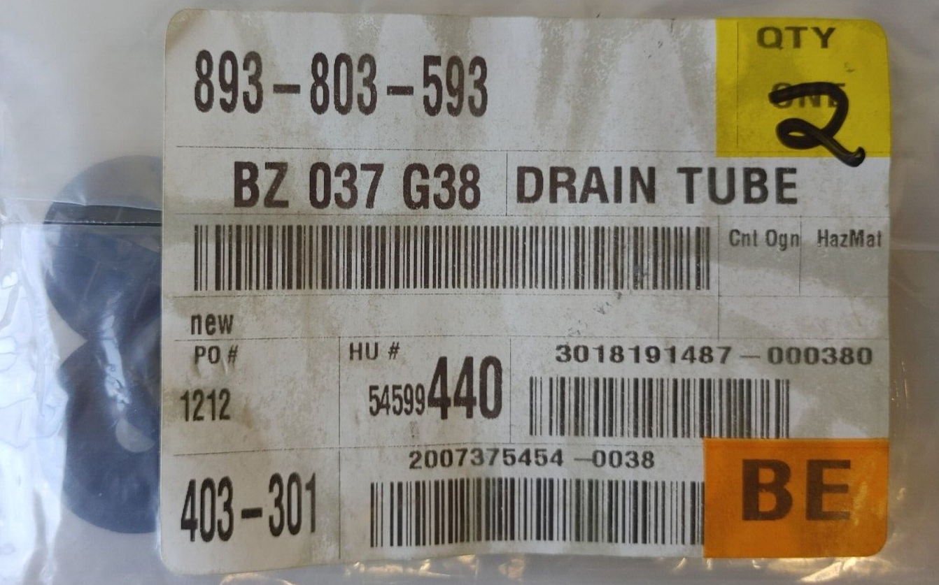 2 New Genuine OEM Volkswagen / AUDI Drain Tube Grommets (2 count ...