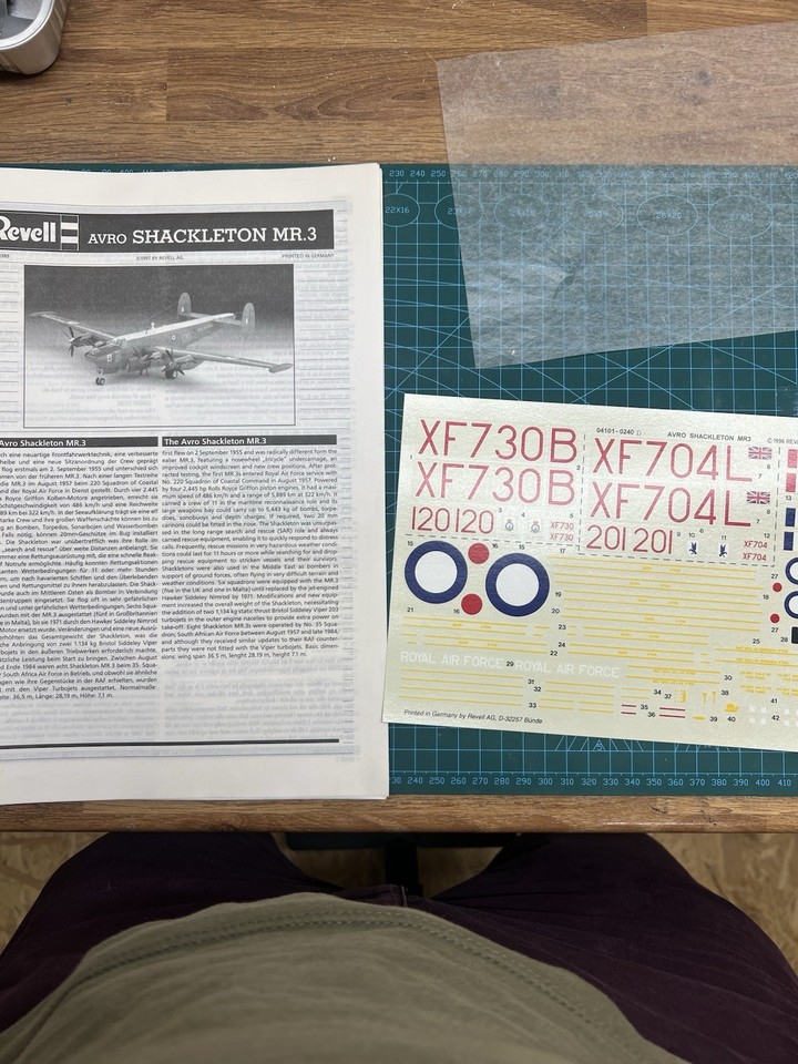Revell 04101 Avro Shackleton MR.3 1:72 Scale Plastic Model Kit | eBay UK