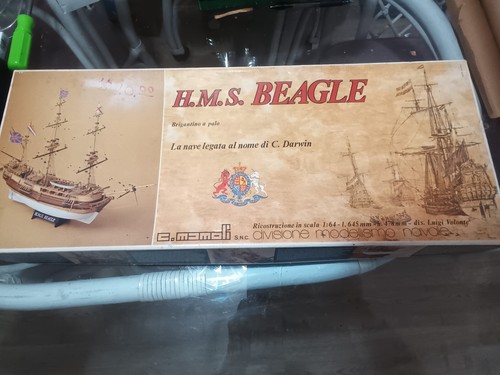 Mamoli MV20 H.M.S Beagle 1:64 Scale Model Ship Kit 26" Complete w ...
