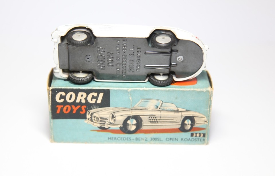 Corgi 303 Mercerdes Benz 300SL Open Roadster In Original Box - Excelent ...