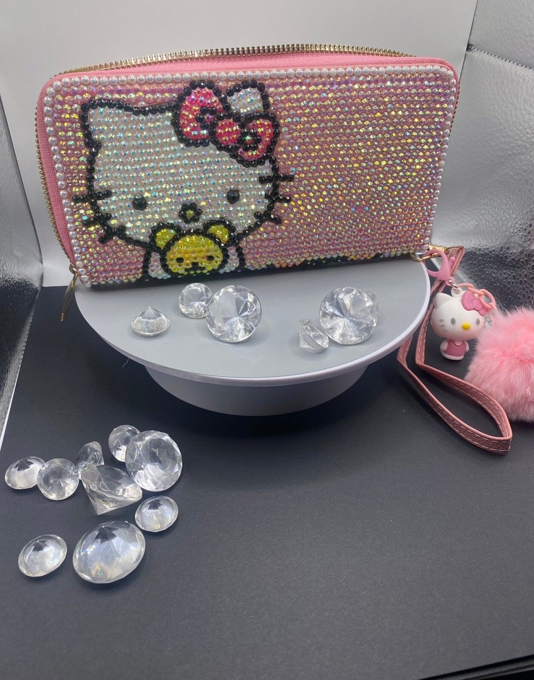Hello Kitty Bling Wallet | Bedazzled | Clutch Wallet | US Seller ...