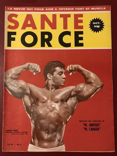 SANTE FORCE 1967 Oct Vol.20 #2 Harold Poole Old Days Cover! Ben Weider ...