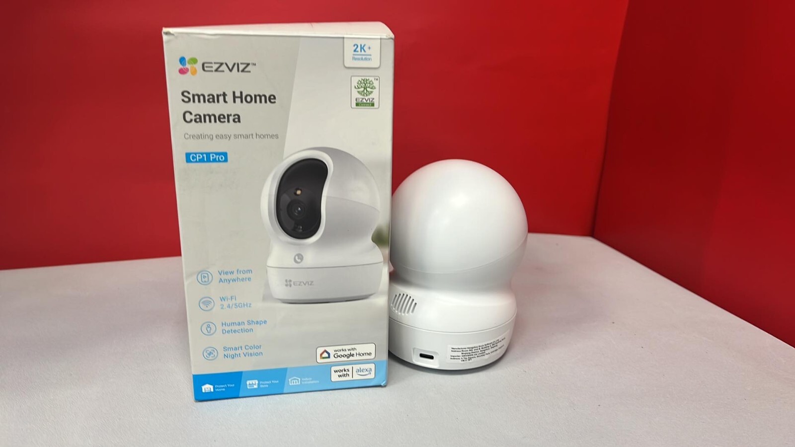 EZVIZ 4MP 2K Indoor Security Camera CP1 PRO WHITE SMART CAMERA | eBay