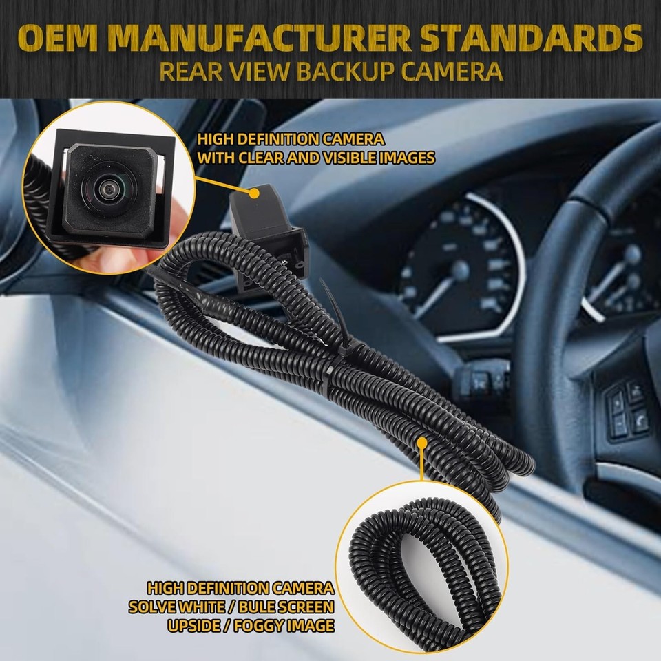 Jeep Wrangler JK Backup Camera with OEM Monitor Adapter - Easy Surface ...