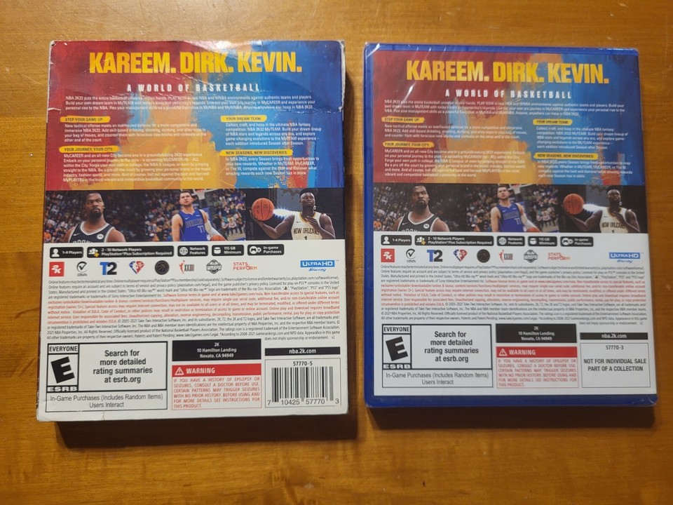 PS5 Playstation 5 NBA 2K22 Basketball 75th Anniversary Edition ...