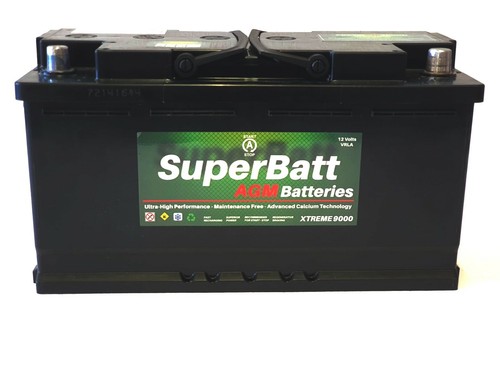 SuperBatt VRLA AGM 019 Car Battery AUDI 000 915 105 CE, 4F0915105E ...