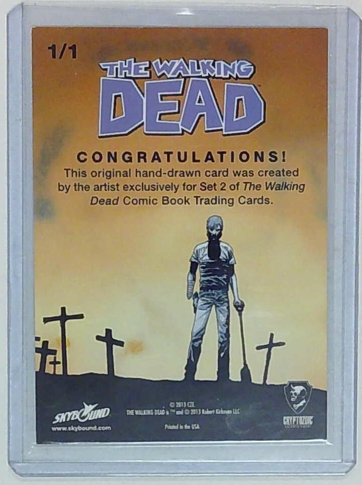 WALKING DEAD COMIC SKETCH CARD SET 2: GABRIEL HARRIS ART MARCO D ...