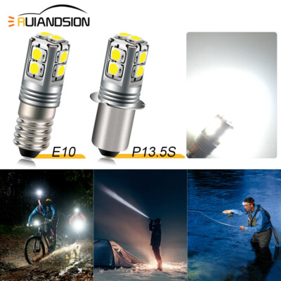 1PC P13.5S PR2 LED Flashlight E10 1447 Torch Bulb Lantern Lamp 6000K ...