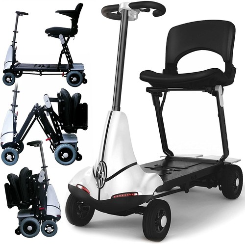 MONARCH SOLAX MOBIE Folding Boot Mobility Scooter - 4MPH WHITE FULLY ...