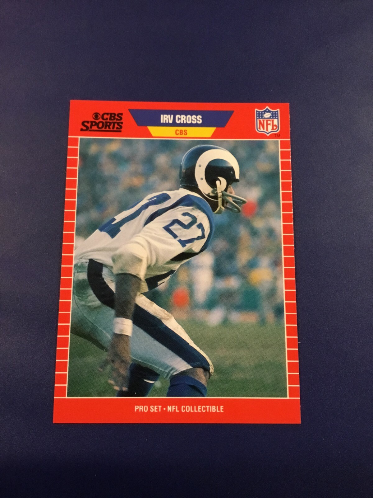 1989 Pro Set # 16 IRV CROSS Los Angeles Rams Nice Card ! | eBay