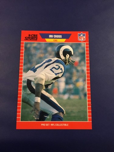 1989 Pro Set # 16 IRV CROSS Los Angeles Rams Nice Card ! | eBay