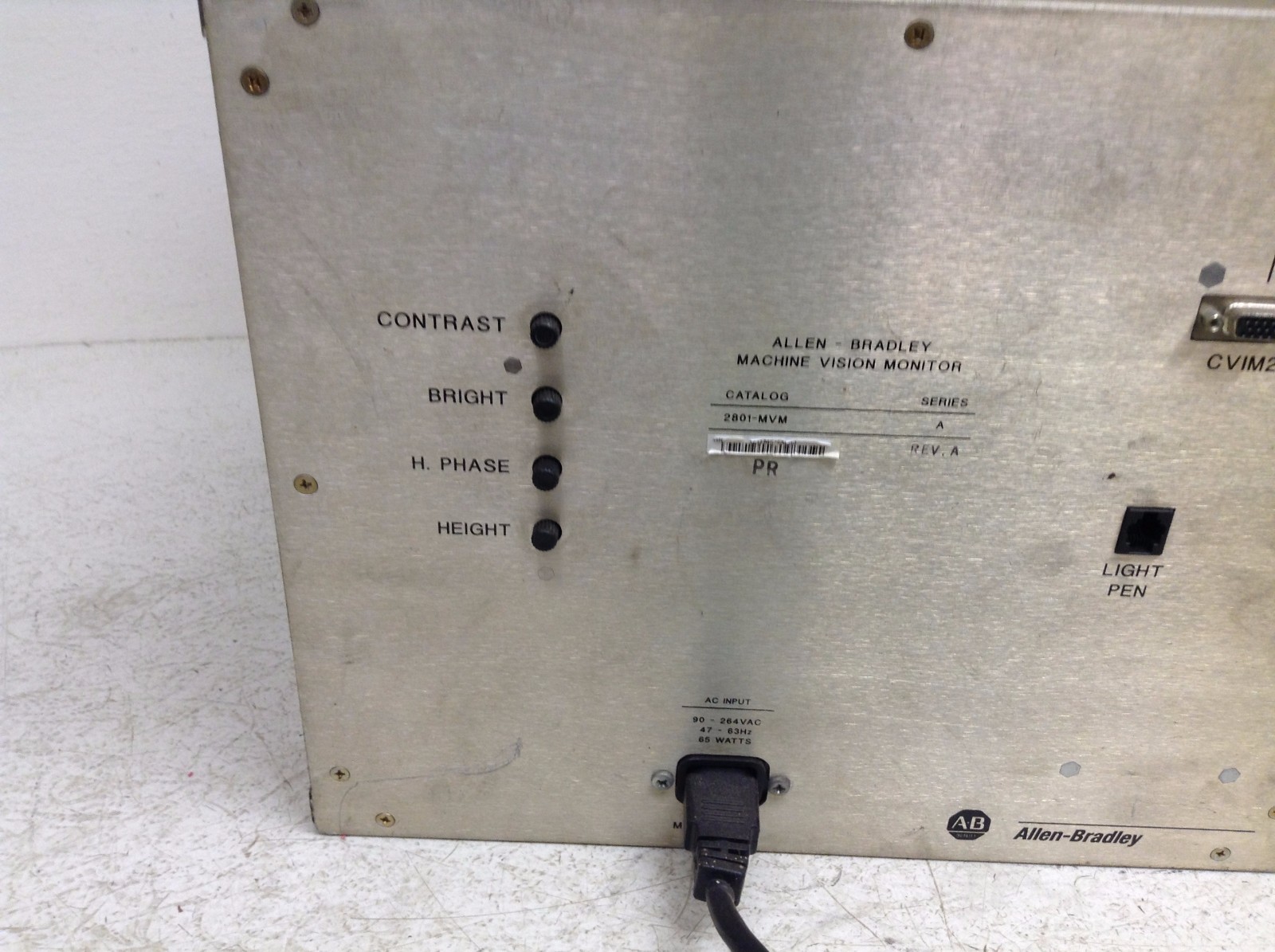 Allen Bradley 2801-MVM Machine Vision Monitor Ser A Rev A 2801MVM | eBay