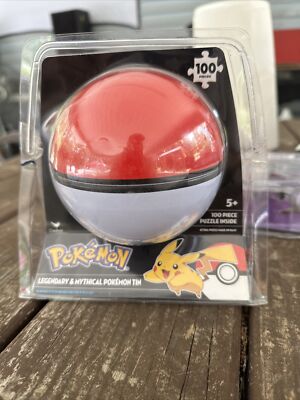 Pokemon Legendary Mythical Tin Puzzle 100 Piece Puzzle Cardinal Ball | eBay
