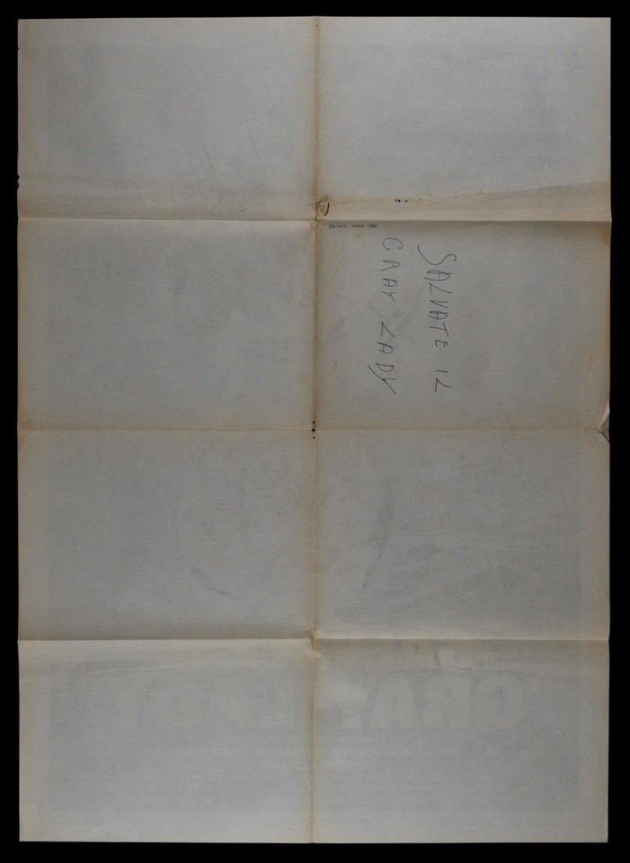 M217 Poster 2F Save The Gray Lady Charlton Heston David Carradine | eBay