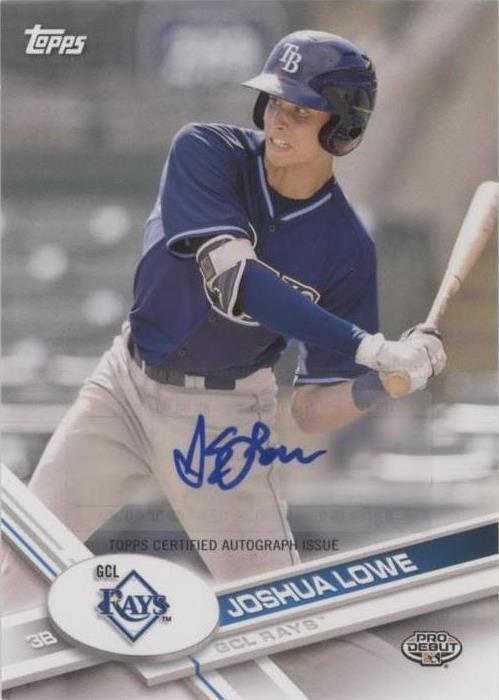 2017 Topps Pro Debut - Josh Lowe #49 Autographs (AU, RC) for sale online | eBay